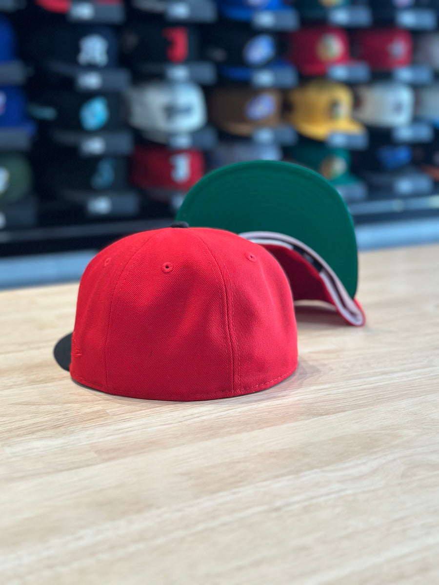 59Fifty Chicago Bulls OTC 2-Tone Red/Black - Green UV – Burdeens Chicago