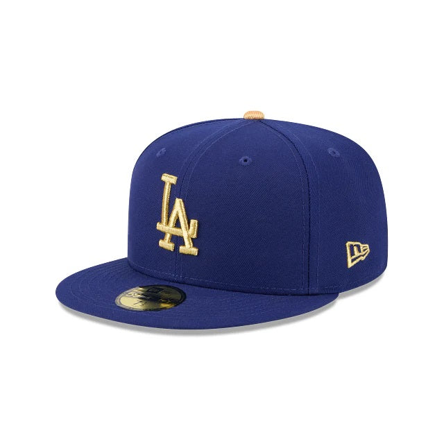 59Fifty Los Angeles Dodgers 2025 Gold Collection 2024 World Series Pat ...