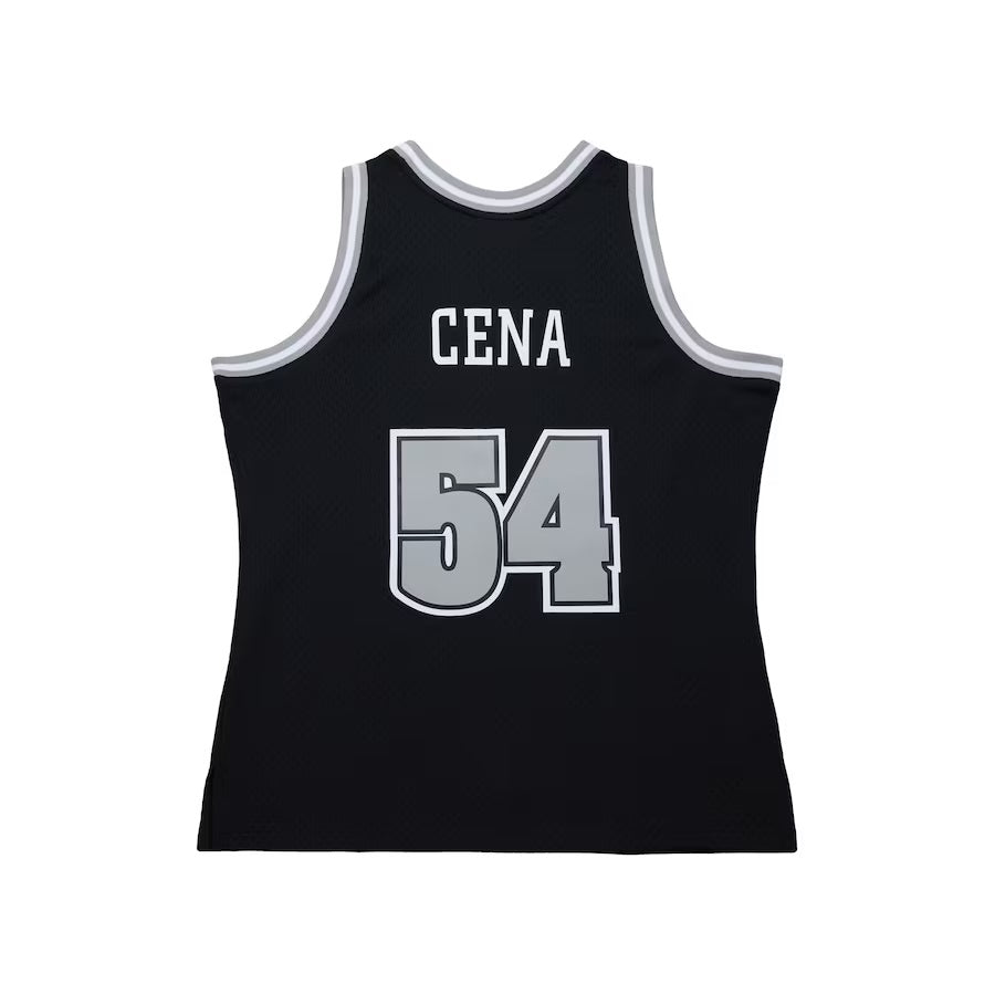 Men's Mitchell & Ness John Cena Black WWE Chain Gang Soldier Swingman ...