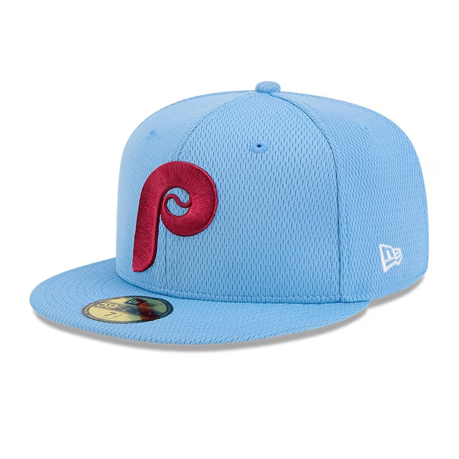 59Fifty Philadelphia Phillies Light Blue 2025 MLB Clubhouse Fitted Hat ...
